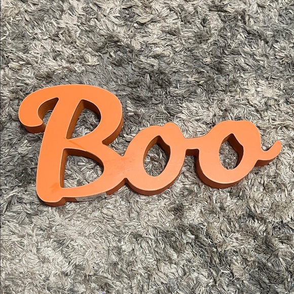 Wall Decor | Orange Boo Decorative Sign | Poshmark